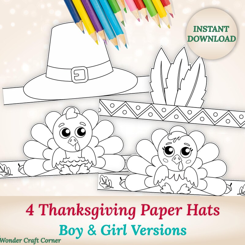 Fun Thanksgiving Hats - Etsy