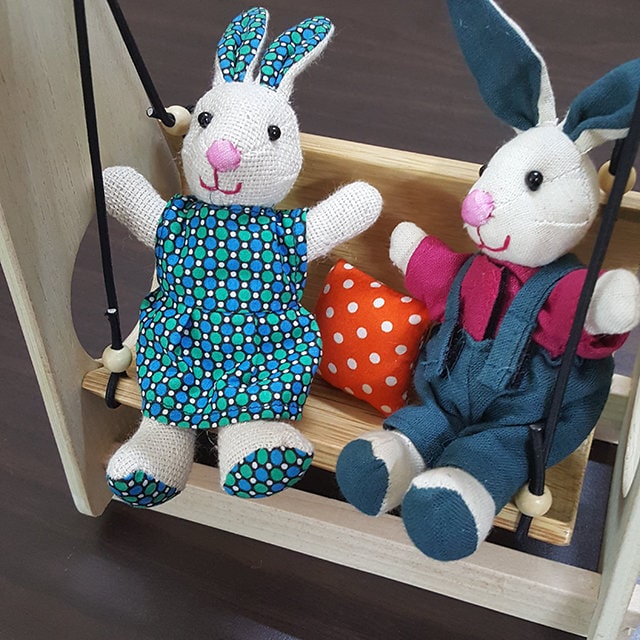 Rabbits Swing - Etsy