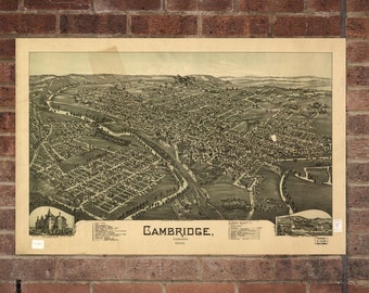 Cambridge poster | Etsy
