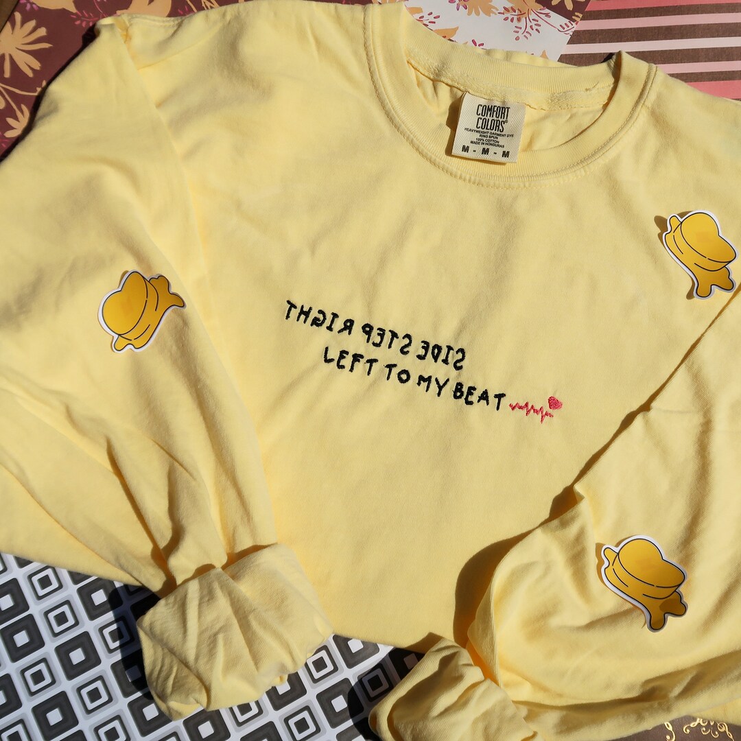 Side Step Right Left to My Beat Embroidered Long Sleeve - Etsy