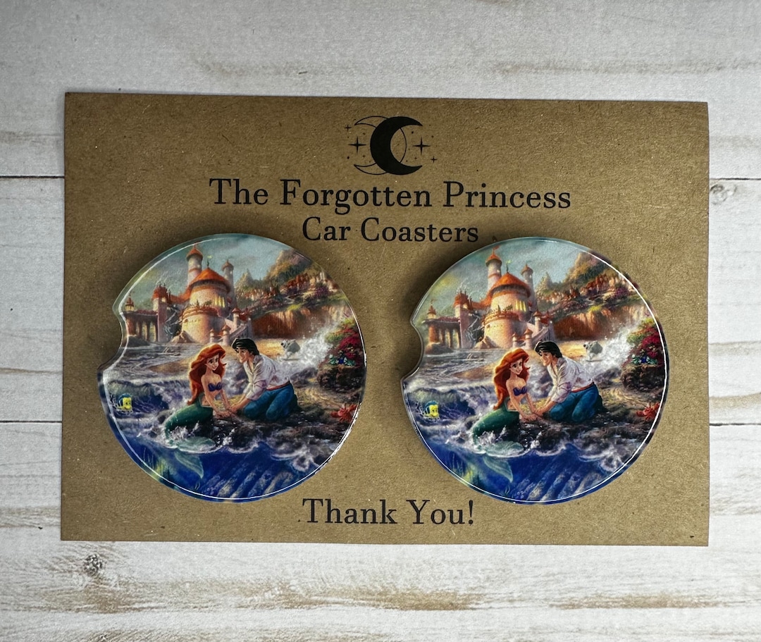 Little Mermaid Car Coasters - Etsy