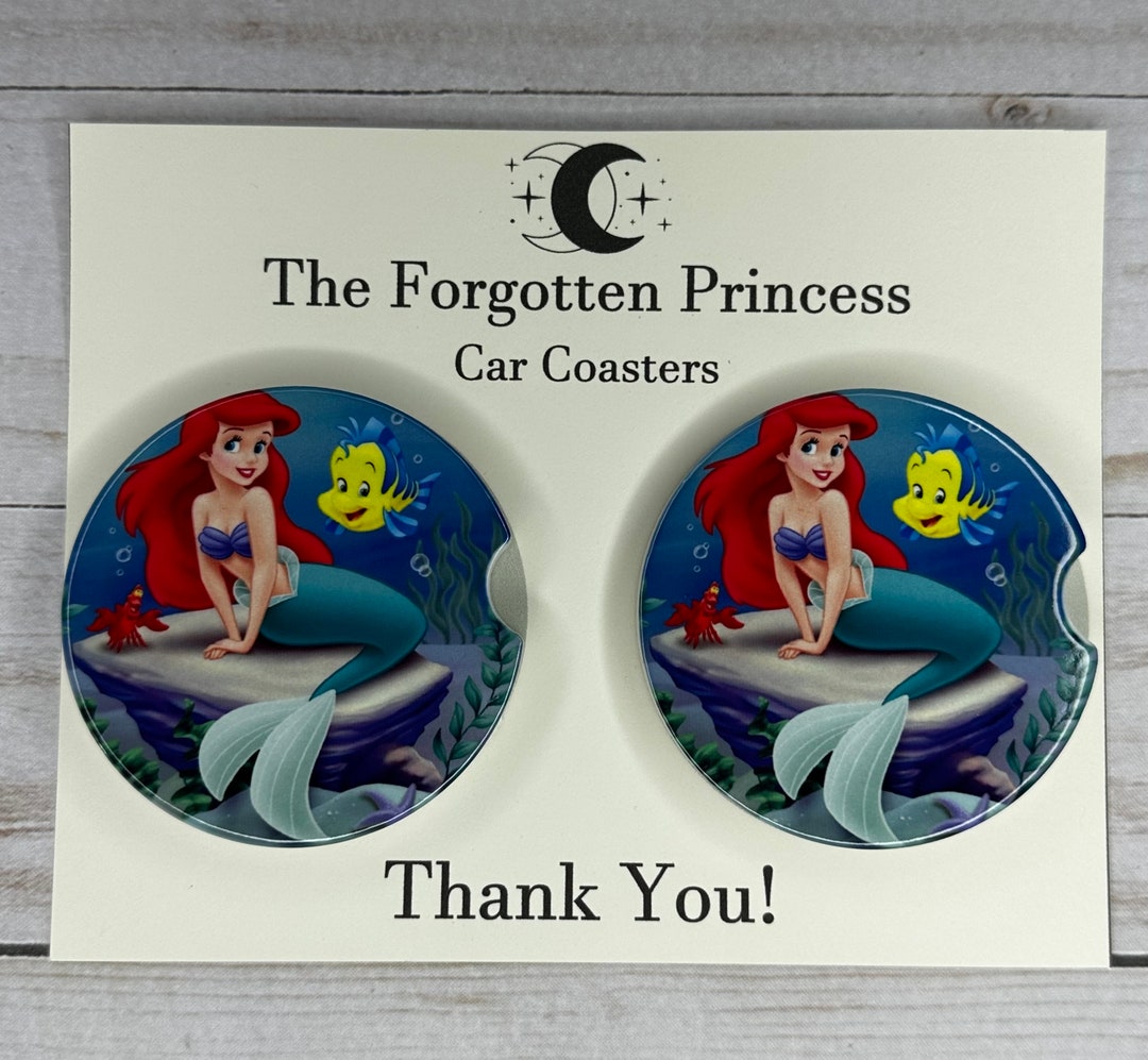 Little Mermaid Car Coasters - Etsy