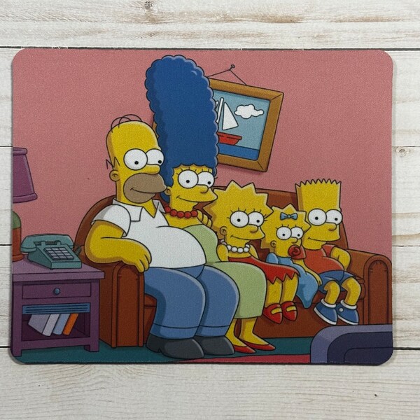 The Simpsons Mouse Pad - Etsy