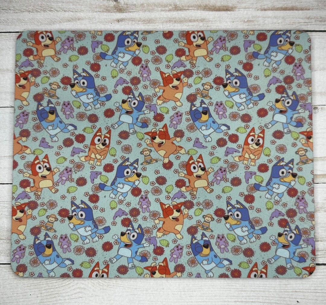Bluey Floral Mousepad - Etsy