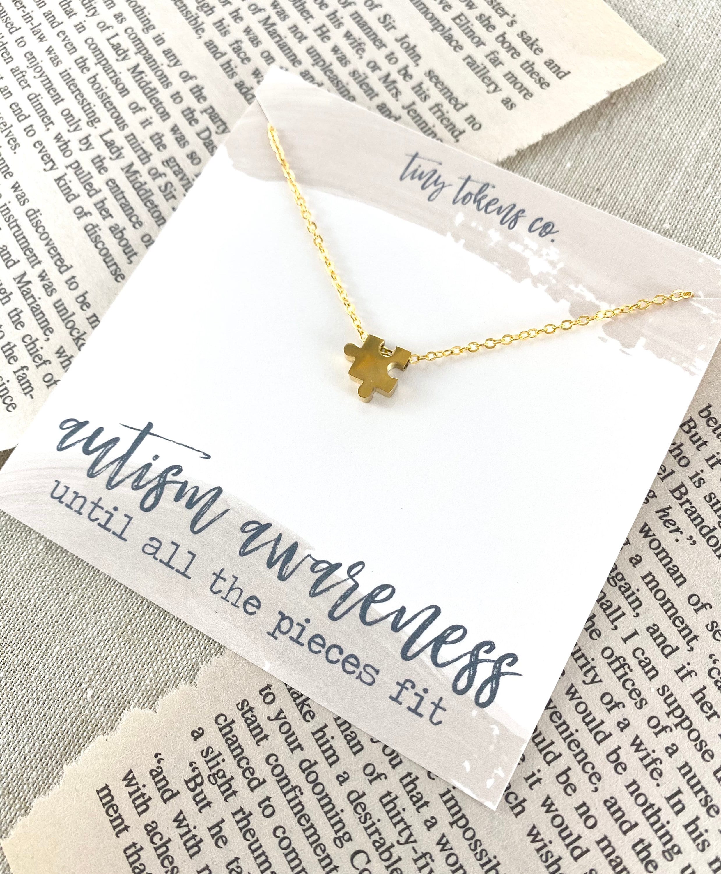 Autism Awareness, Until All the Pieces Fit, Puzzle Piece Necklace ...