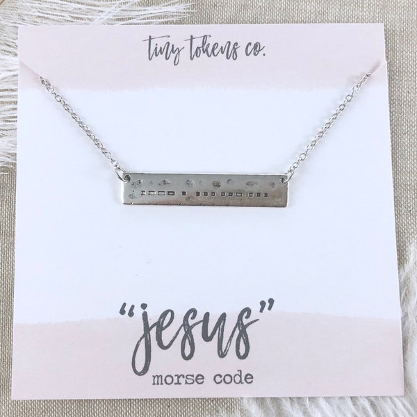Morse Code Bible Verse Necklace - Etsy