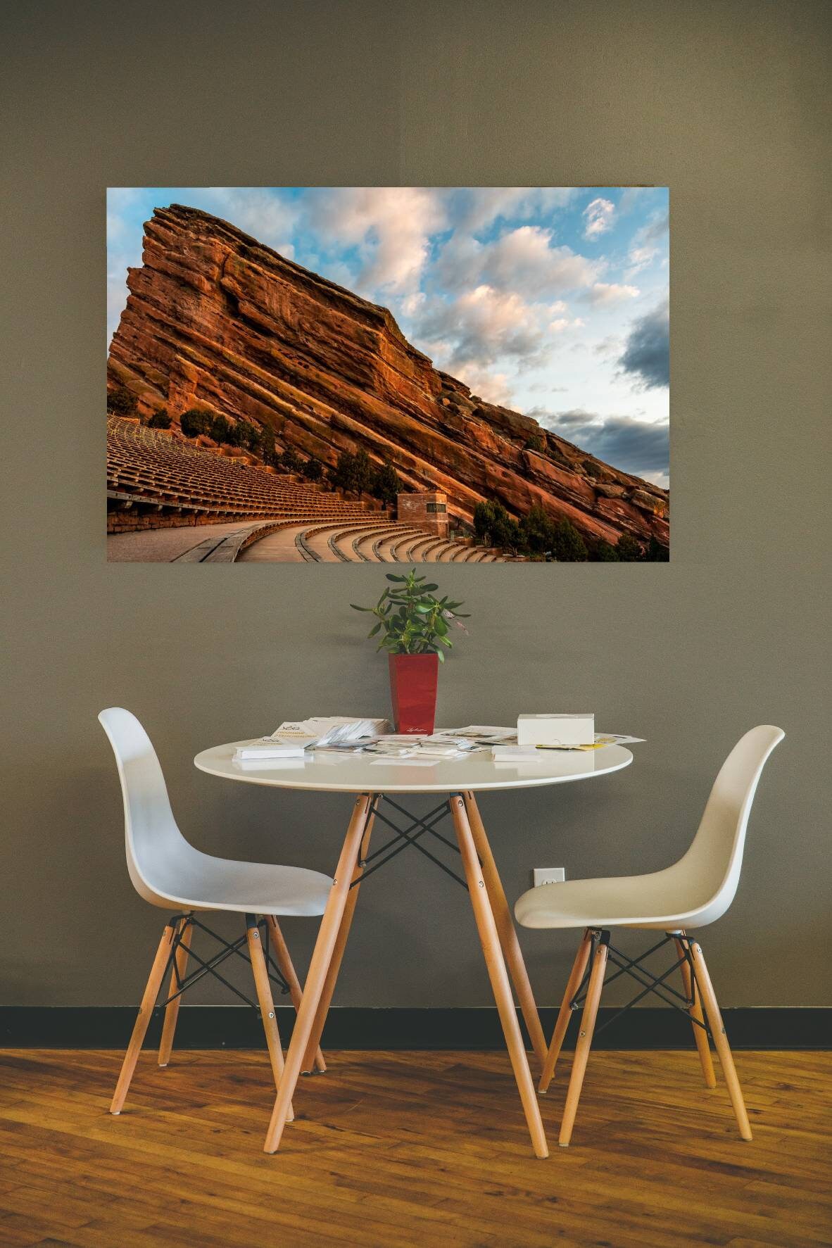 Canvas Print Red Rocks Amphitheatre, Colorado, Landscape - Etsy