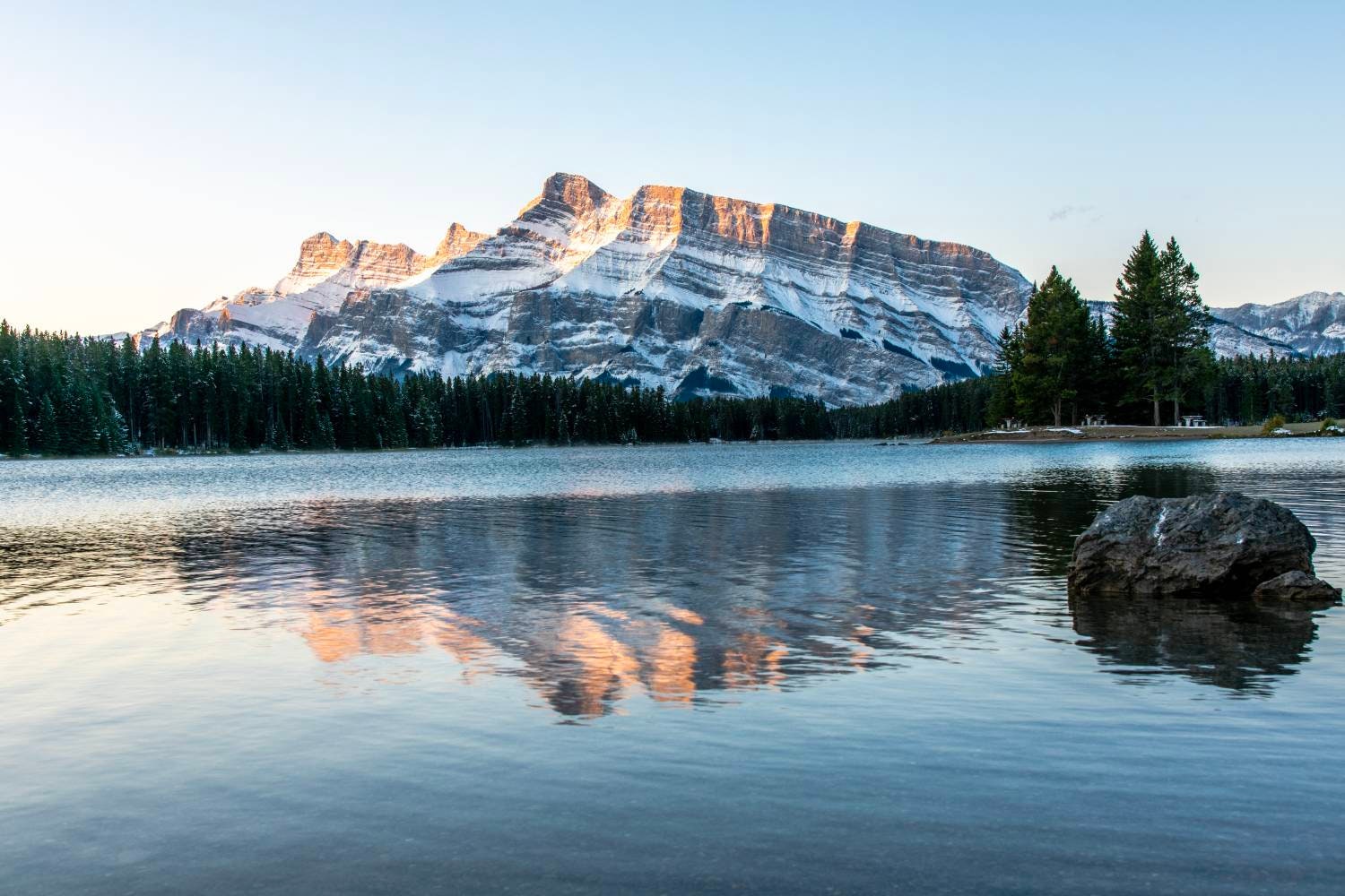 Two Jack Lake Sunrise, Banff National Park, Alberta, Canada Landscape ...