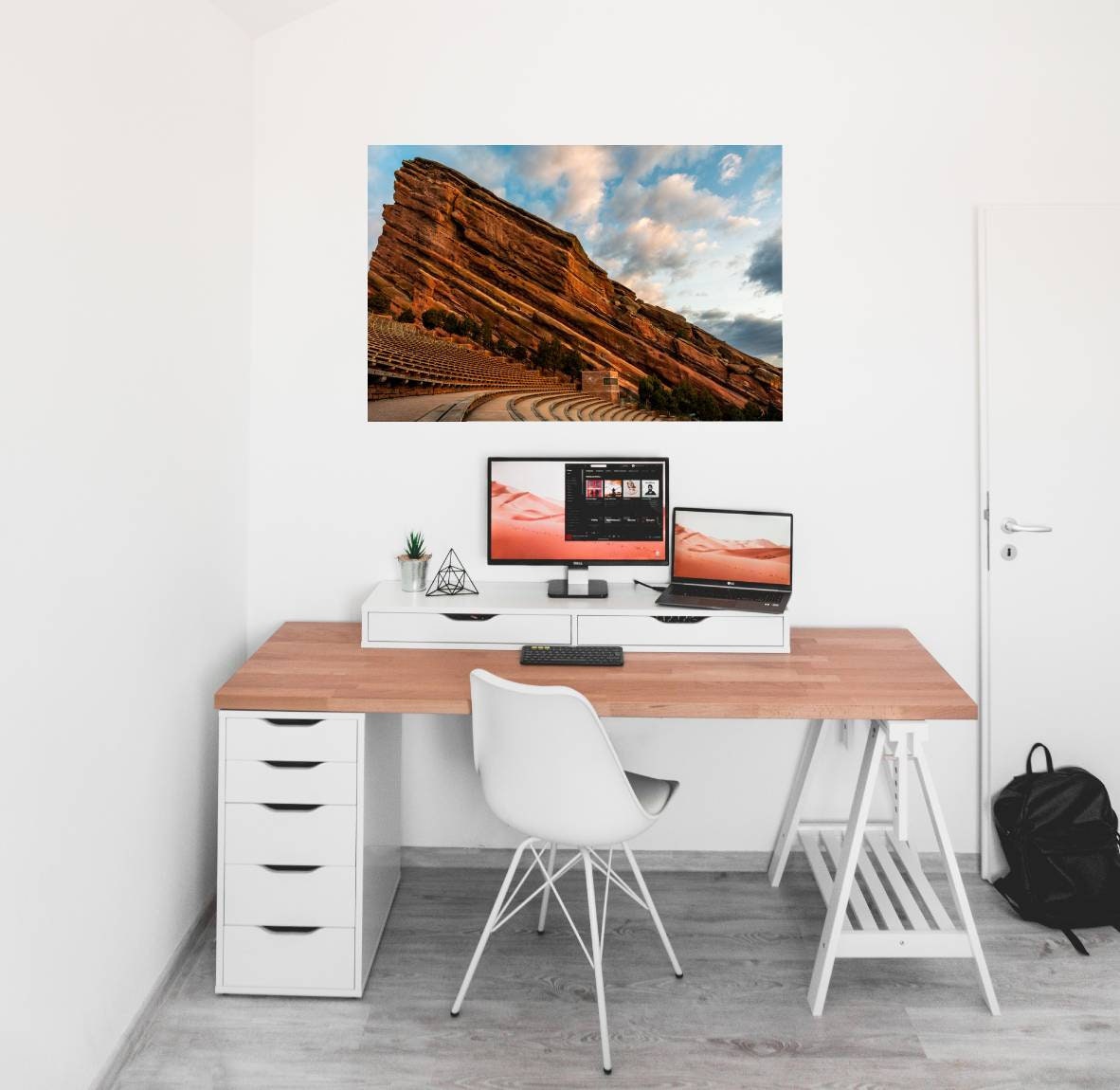 Canvas Print Red Rocks Amphitheatre, Colorado, Landscape - Etsy