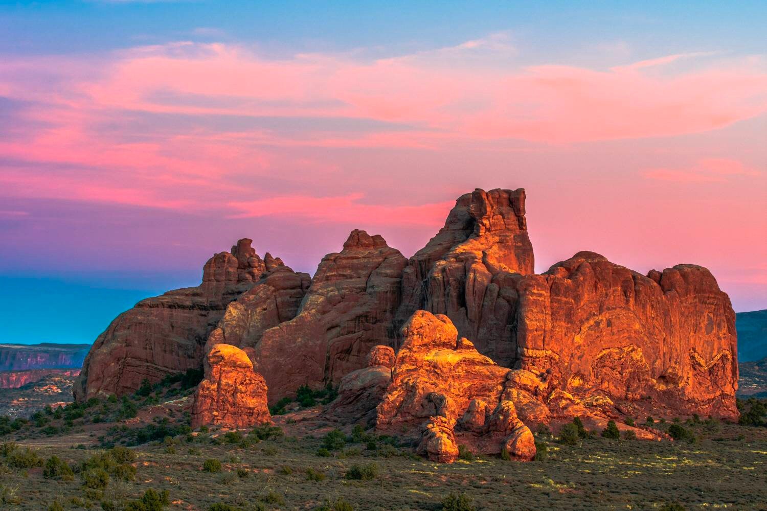 Arches National Park Balanced Rock Metal Photography Print Gift Idea 