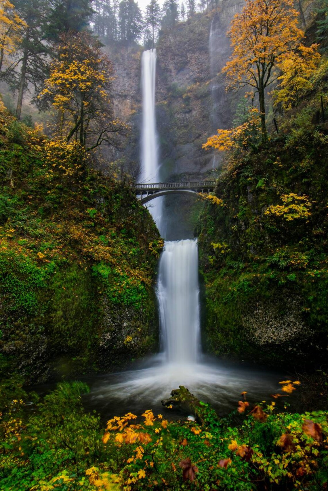 Multnomah Falls Portland Oregon Landscape Photo Print - Etsy