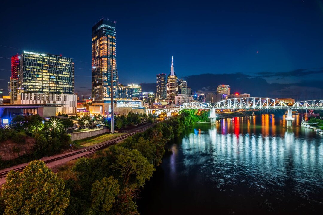 Nashville, Tennessee, Cityscape Photo Print - Etsy