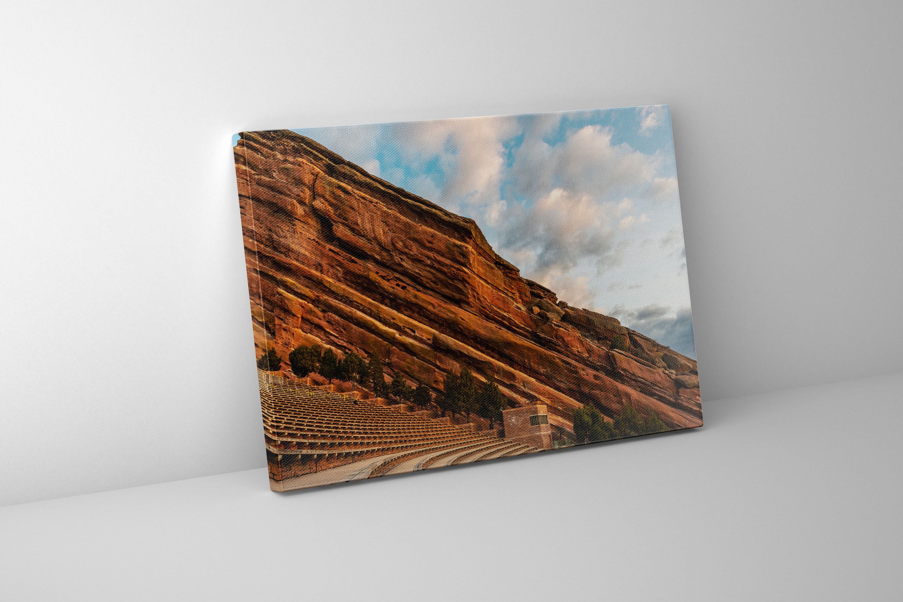 Canvas Print Red Rocks Amphitheatre, Colorado, Landscape - Etsy