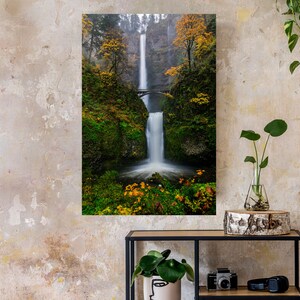 Multnomah Falls Portland Oregon Landscape Photo Print - Etsy