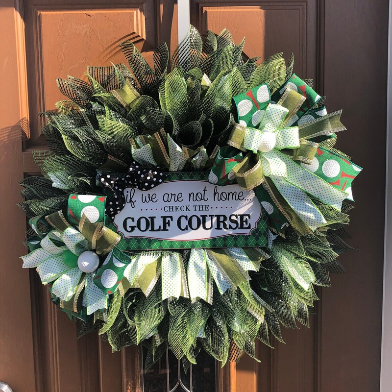 Golf Door Wreath - Etsy