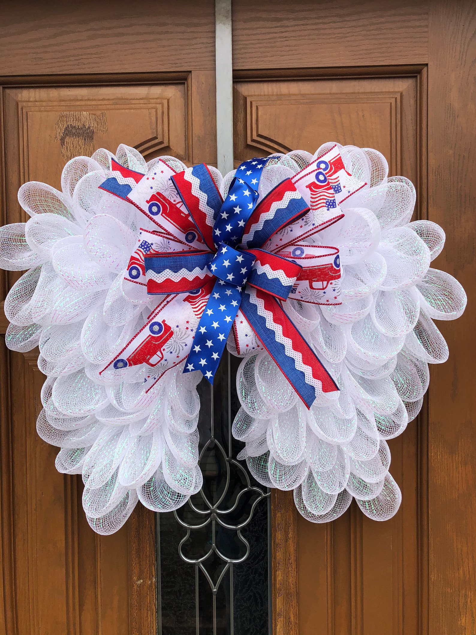 Memorial Wingsangel Wing Wreathgraveside Wreathpatriotic - Etsy