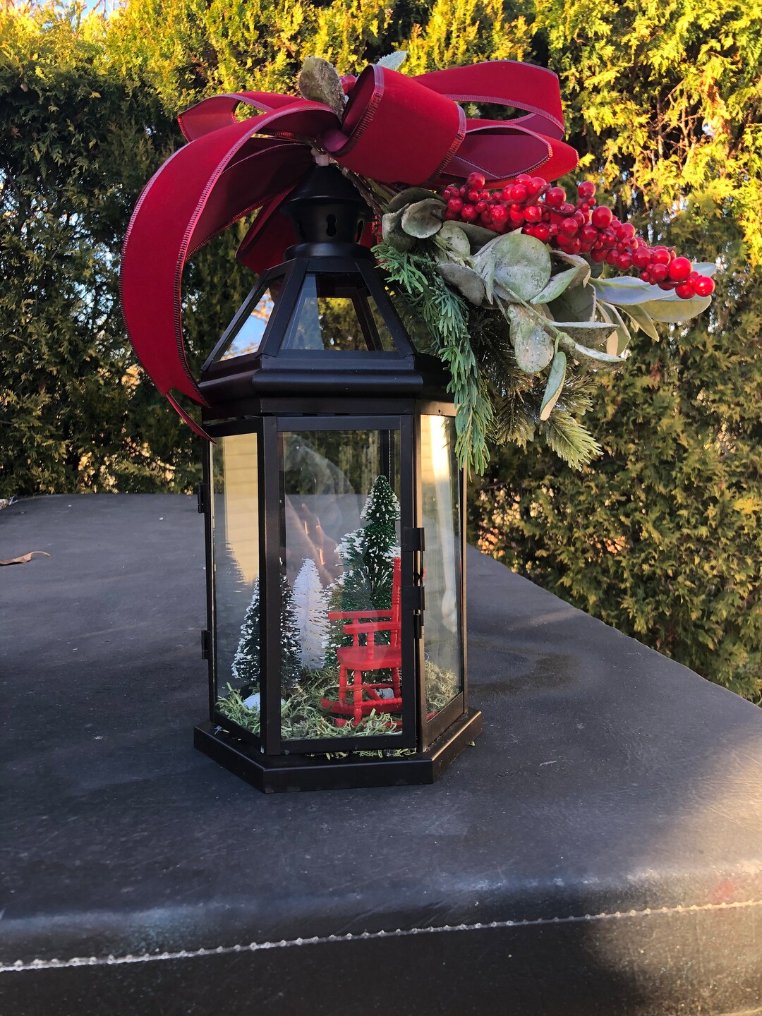 Rocking Chair Lantern,memory Lantern,xmas Memory Lantern,lantern With ...