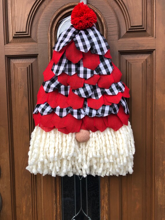 Gnome Door Wreath Gnome Door Decor Gnome Wall Decor | Etsy