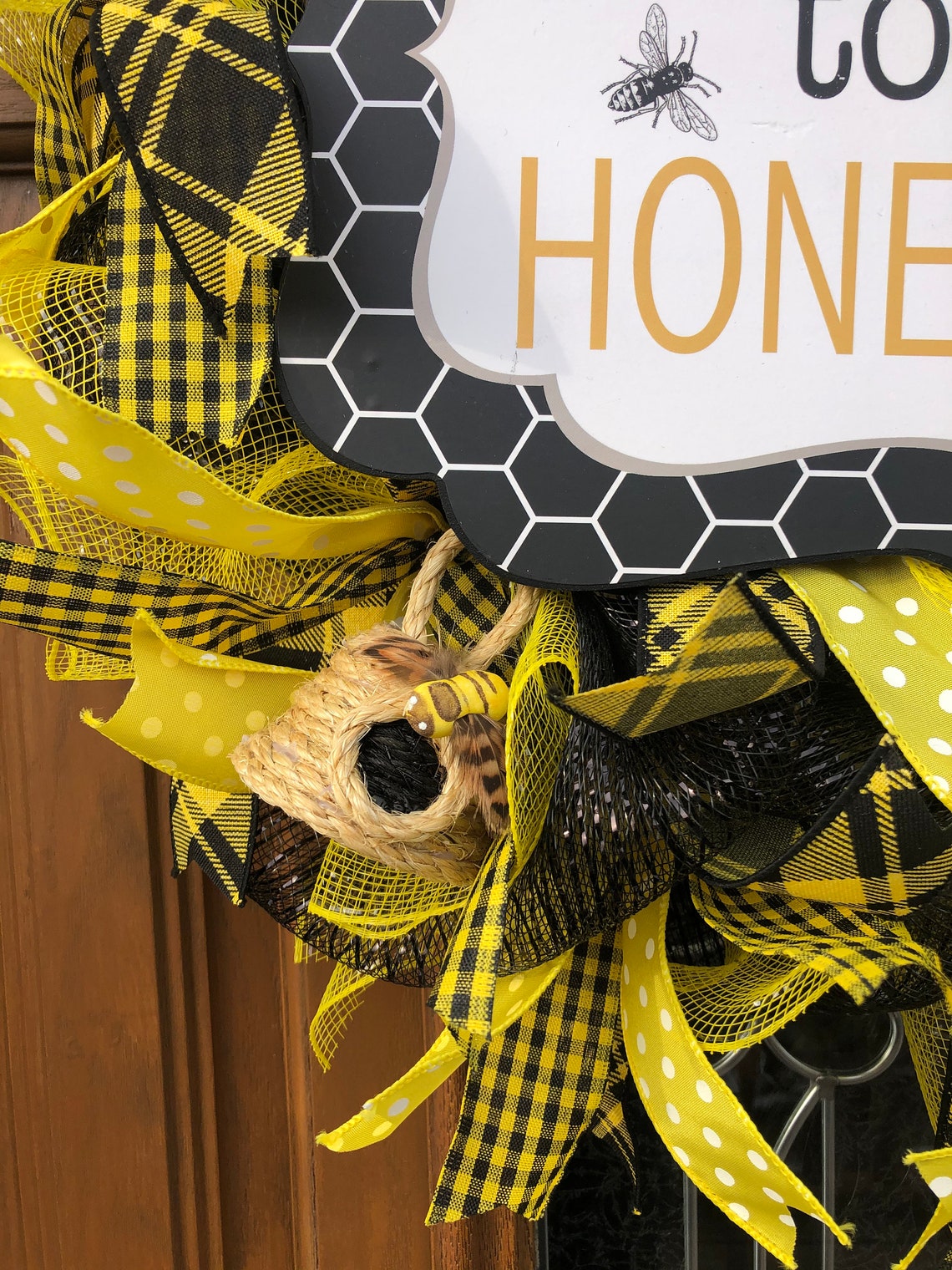 Bumble Bee Door Decor Bumble Bee Wreath Bumble Bee Deco - Etsy