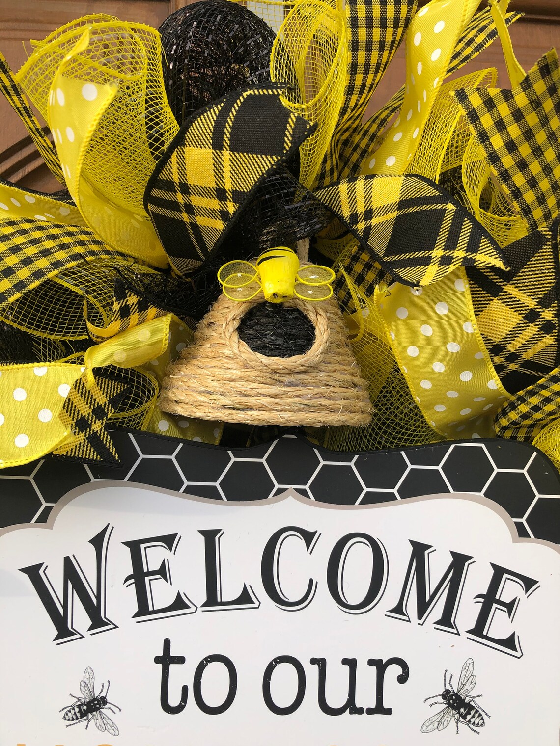 Bumble Bee Door Decor Bumble Bee Wreath Bumble Bee Deco - Etsy