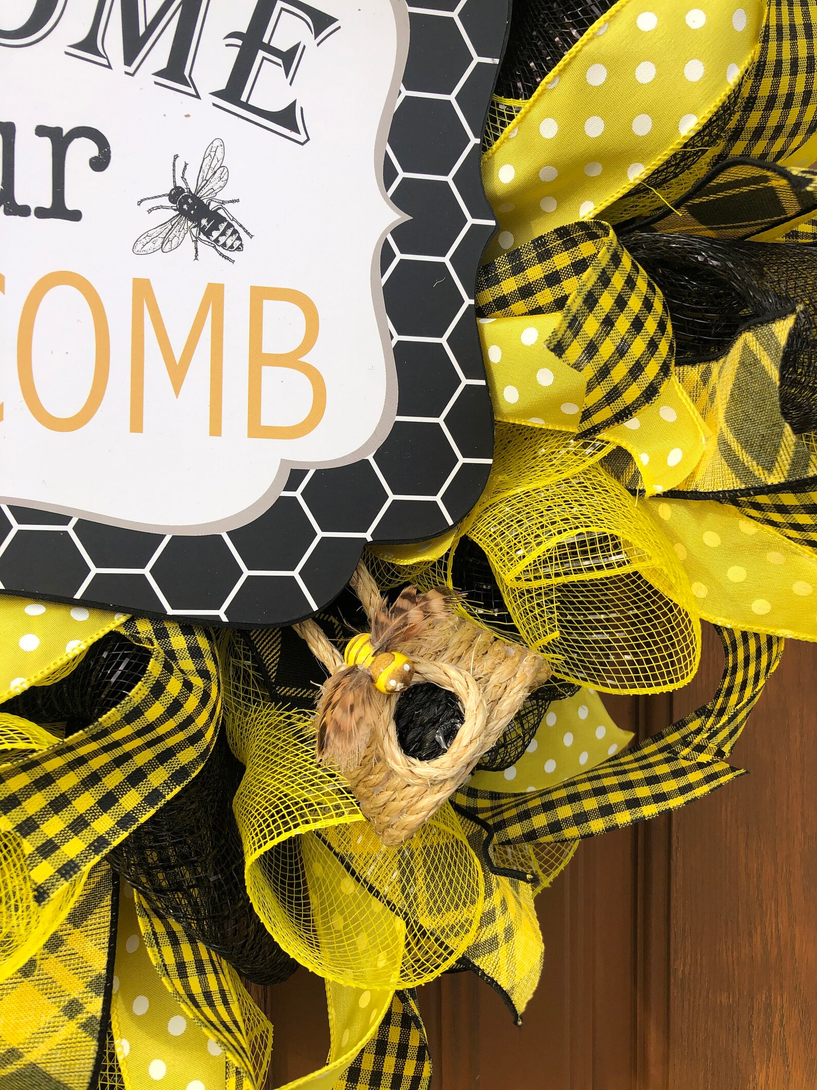 Bumble Bee Door Decor Bumble Bee Wreath Bumble Bee Deco - Etsy