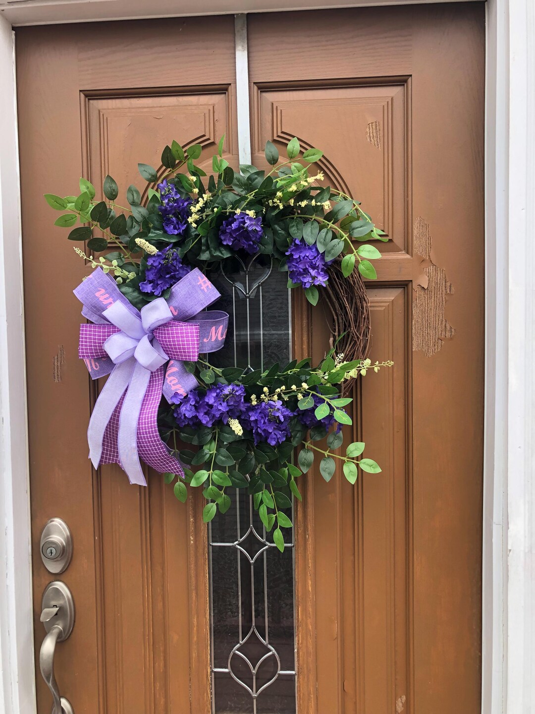 Purple Lilac Wreath, Spring Lilac Wreath, Mothers Day Wreath, Lilacs ...