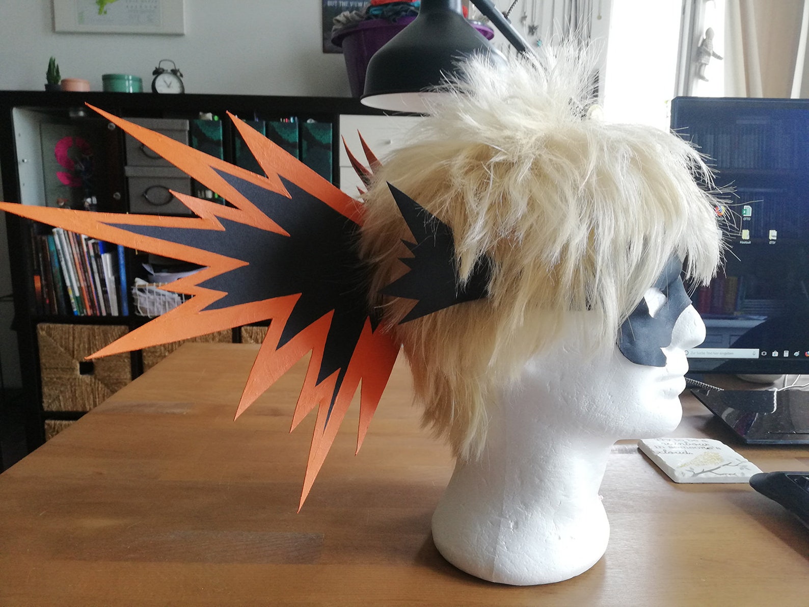 BNHA Katsuki Bakugou Hero Cosplay Costume Pattern Mask Etsy
