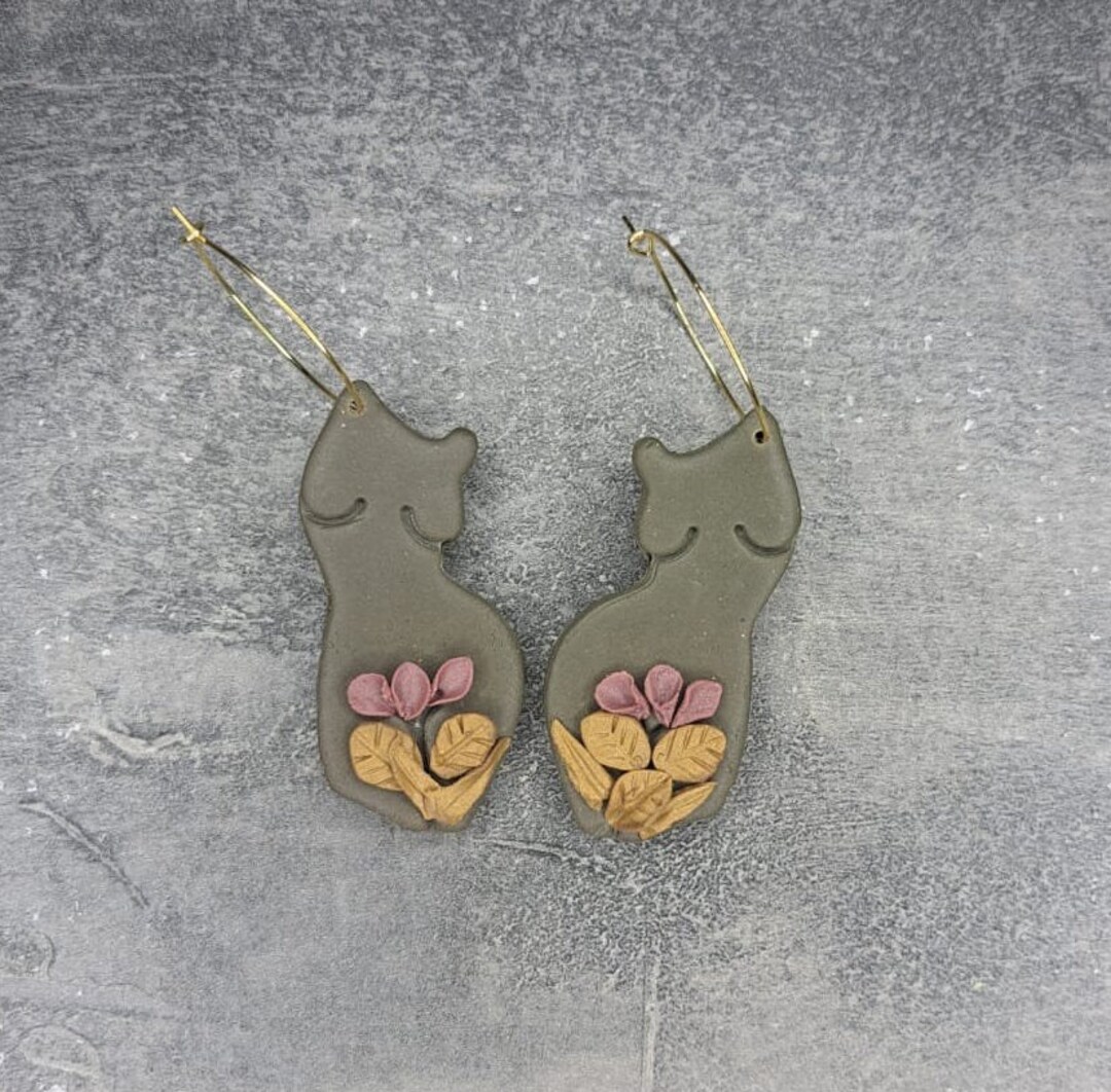 Woman Body Earrings, Naked Female Earrings, Floral Jewelry for Women ...