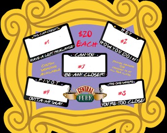 Friends License Plate Frames - Etsy