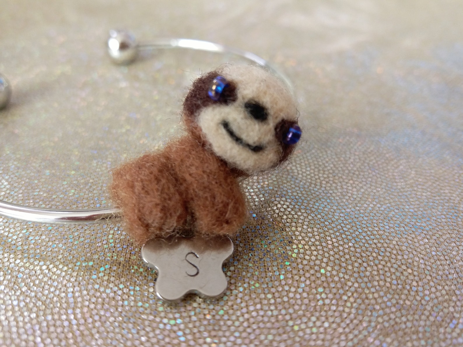 Sloth Gifts / Monogram Bracelet / Personalized Jewelry / Adjustable ...