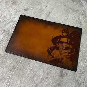 Optimus Prime Leather Handmade Wallet, Transformer Travel Wallet ...