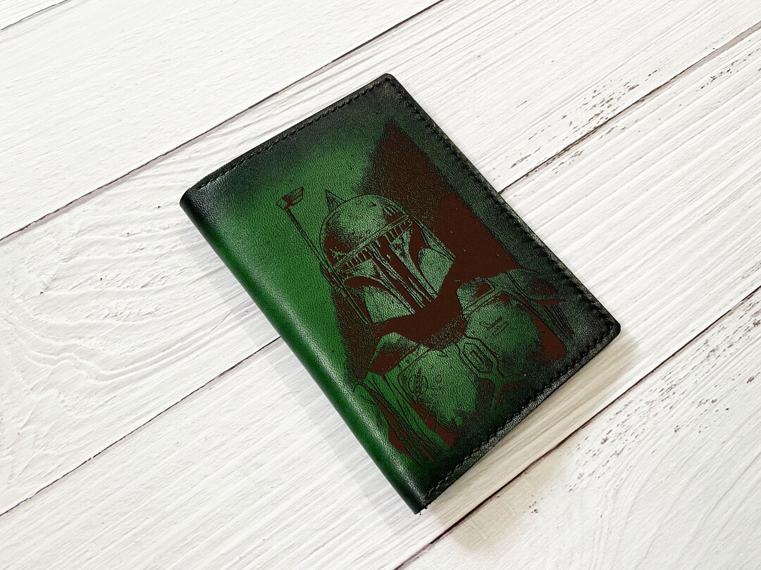 Mandalorian Captain Rex Leather Passport Wallet, Starwars Leather Gift ...