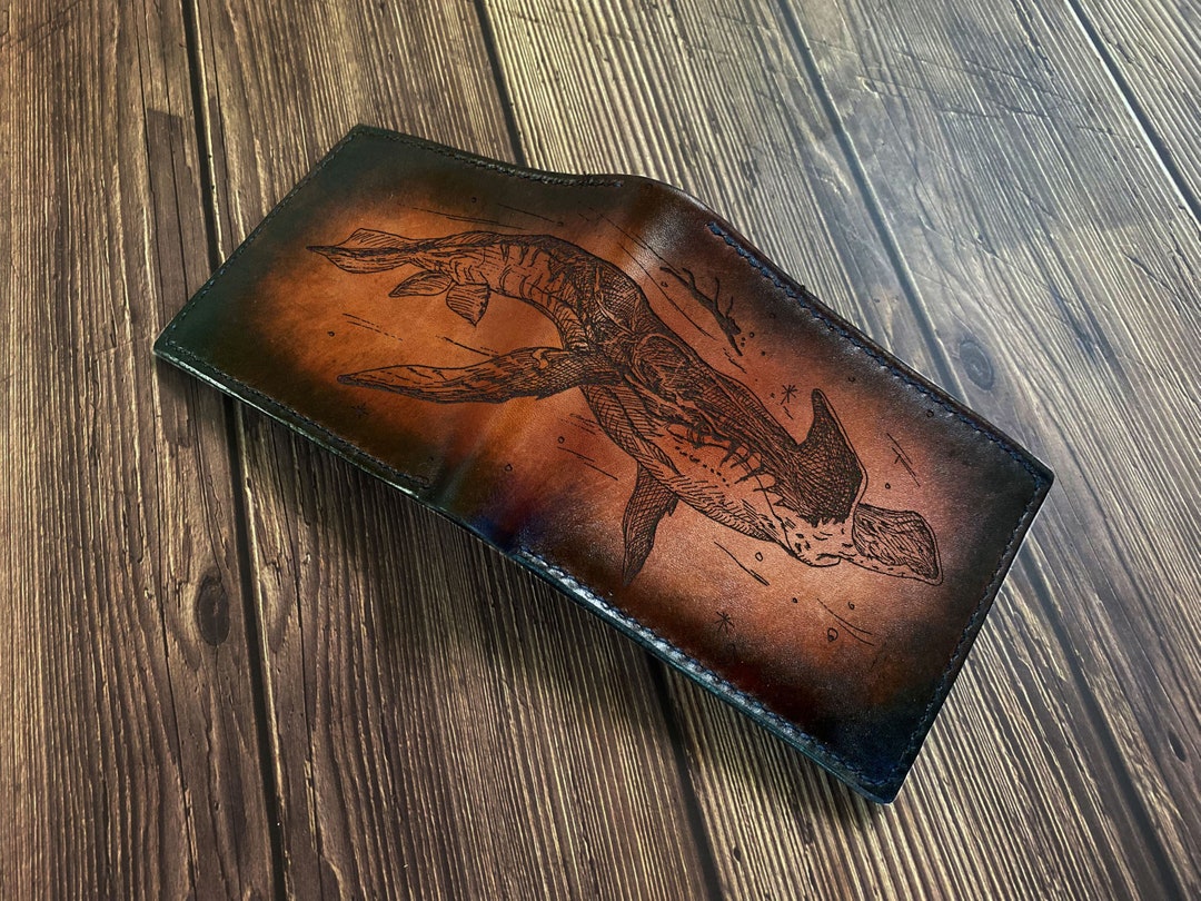 Handmade Tulkun Whale Leather Wallet, Way of Water Inspired - Etsy