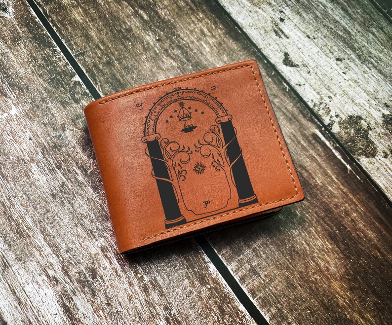 The Doors of Durin Men's Wallet the Lord of the Rings - Etsy