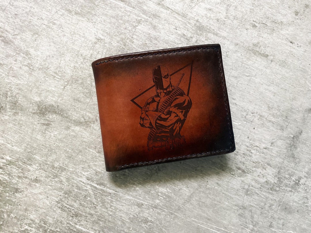 Deathstroke the Terminator Leather Men Wallet, Personalized Gift for ...