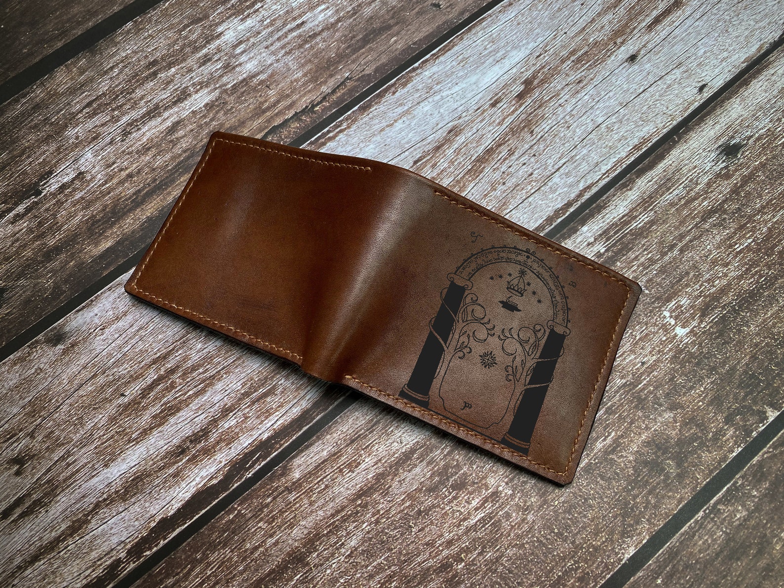 The Doors of Durin Men's Wallet the Lord of the Rings - Etsy