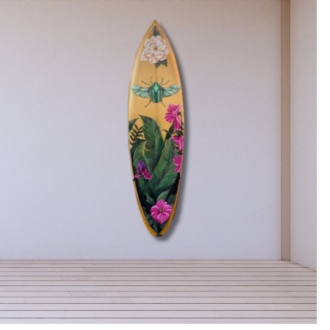 Custom Hand Painted Original Surfboard Art Fine Surf Art - Etsy