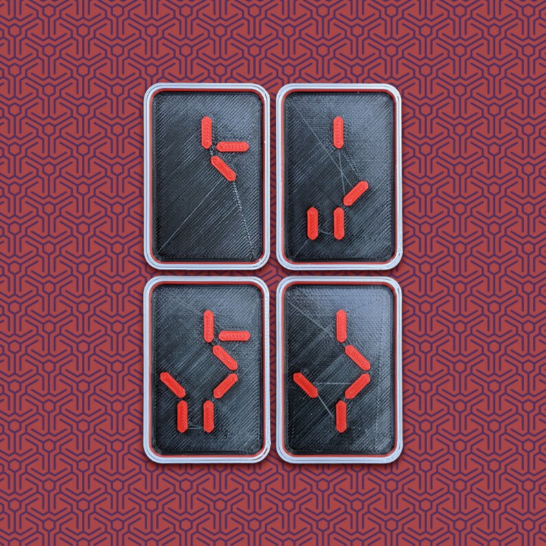 Self Destruct Countdown Timer Symbols From the Predator Movie - Etsy UK