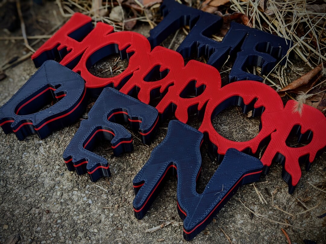 The Horror Den Wall Sign Door Sign Shelf Art, Movie Room Display Gift ...