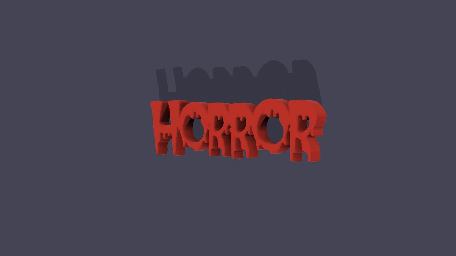 Horror Word Art