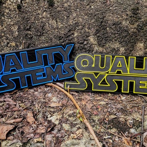 Star Space Wars Themed 3D Printed Personalized Name Plate Custom Sci Fi ...