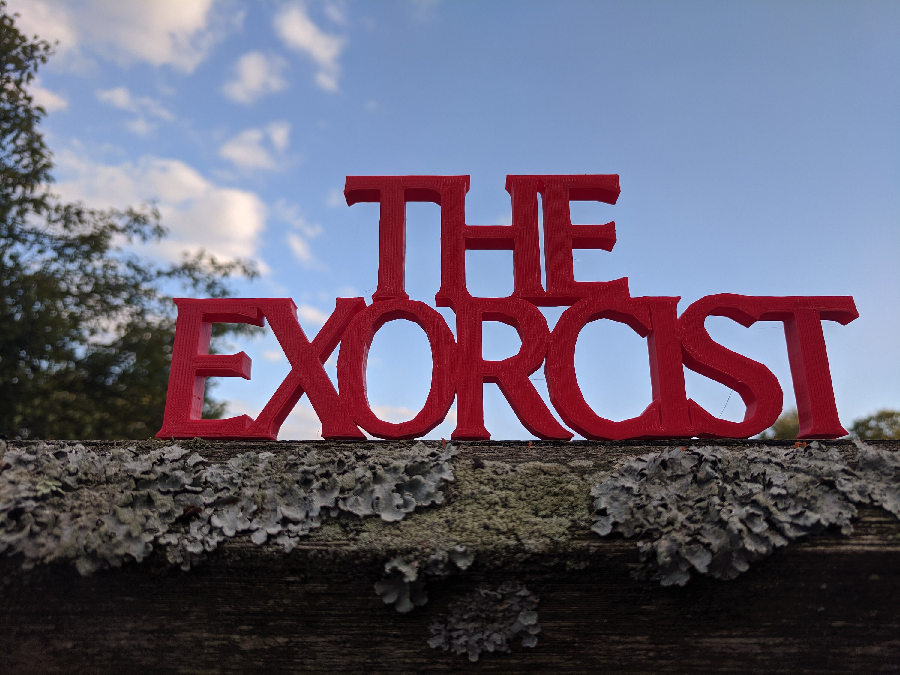 The Exorcist Movie Shelf Display Scary Horror Film Logo Sign | Etsy