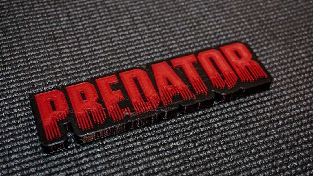 Predator Movie Logo Shelf Wall Art Display Desk Art Classic Film Logo ...