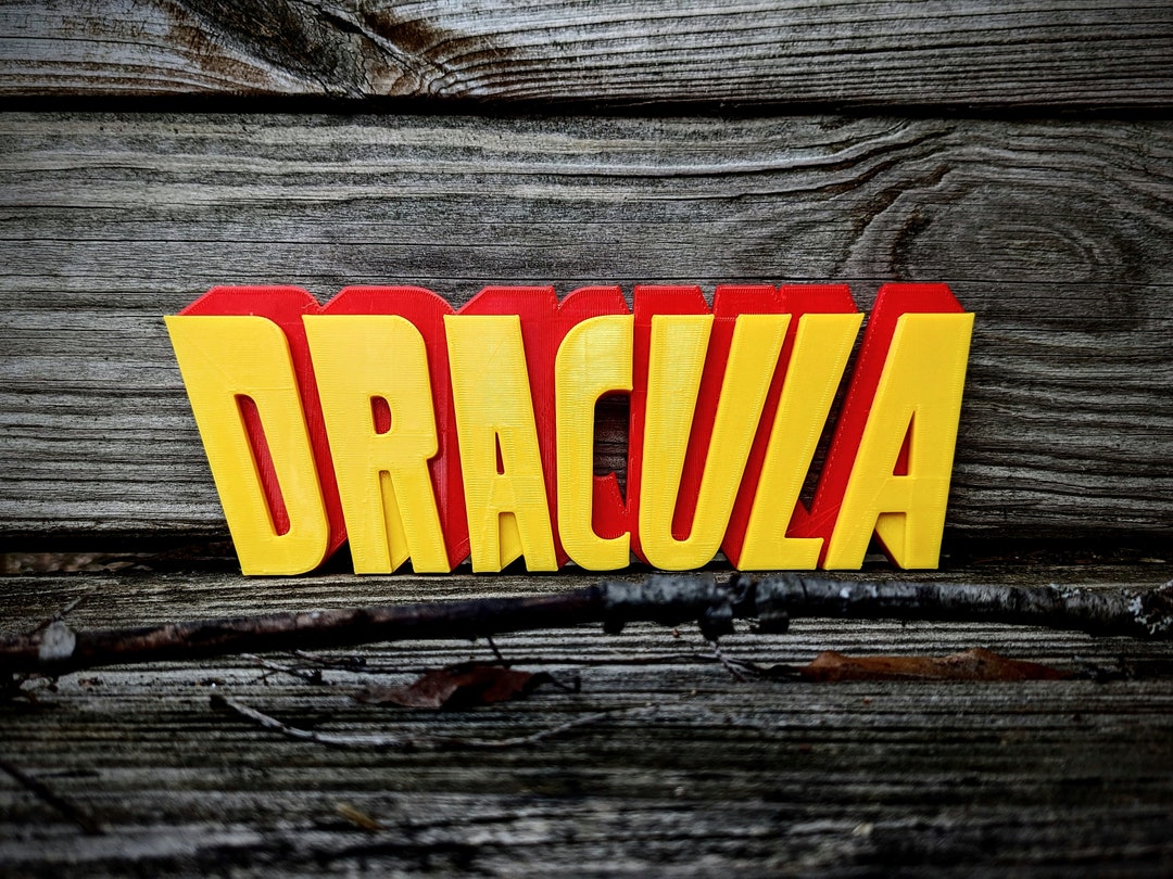 Dracula 1931 Movie Logo Film Collection Shelf Art Sign Display ...