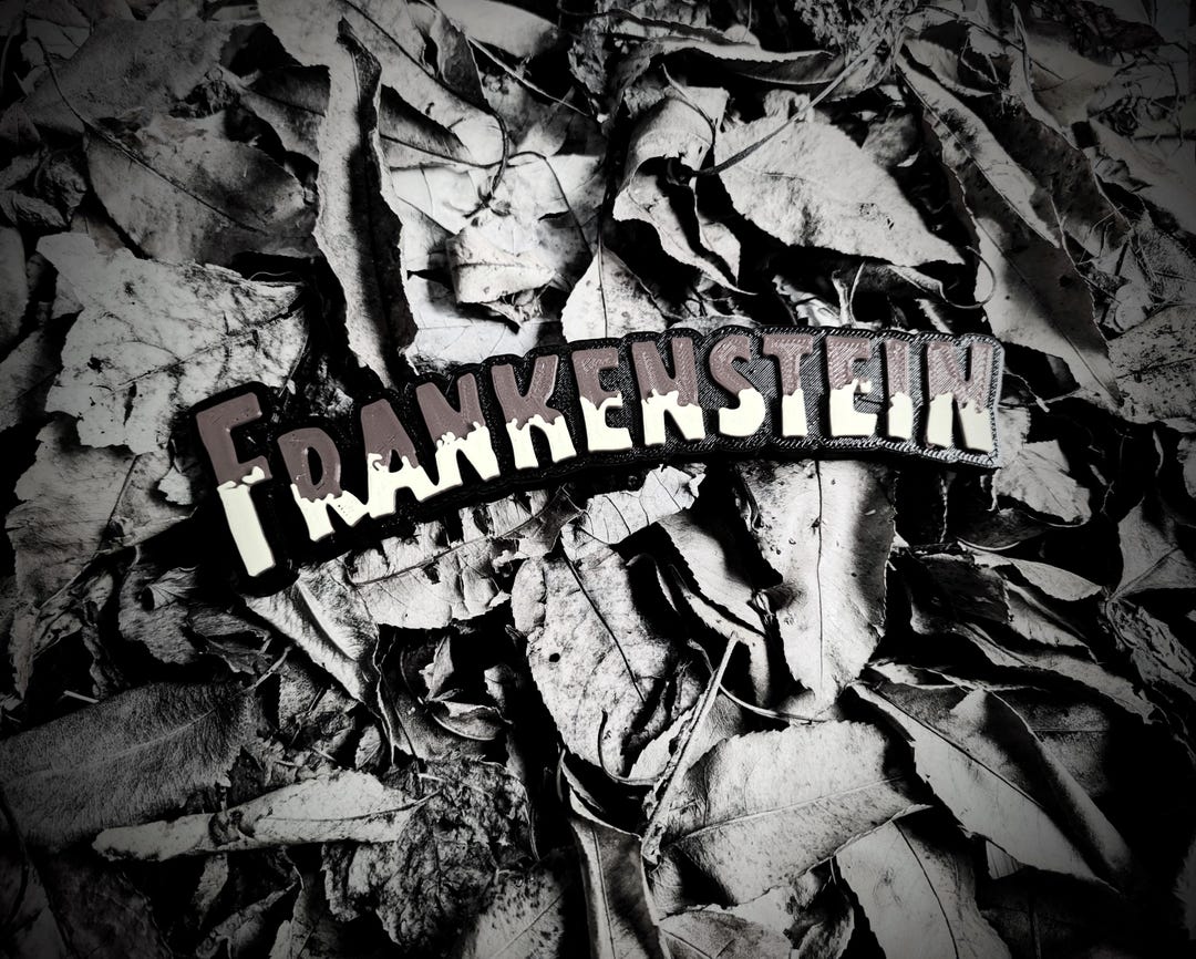 Frankenstein Dripping Letters Sign – Retro Horror Halloween Decor - Etsy