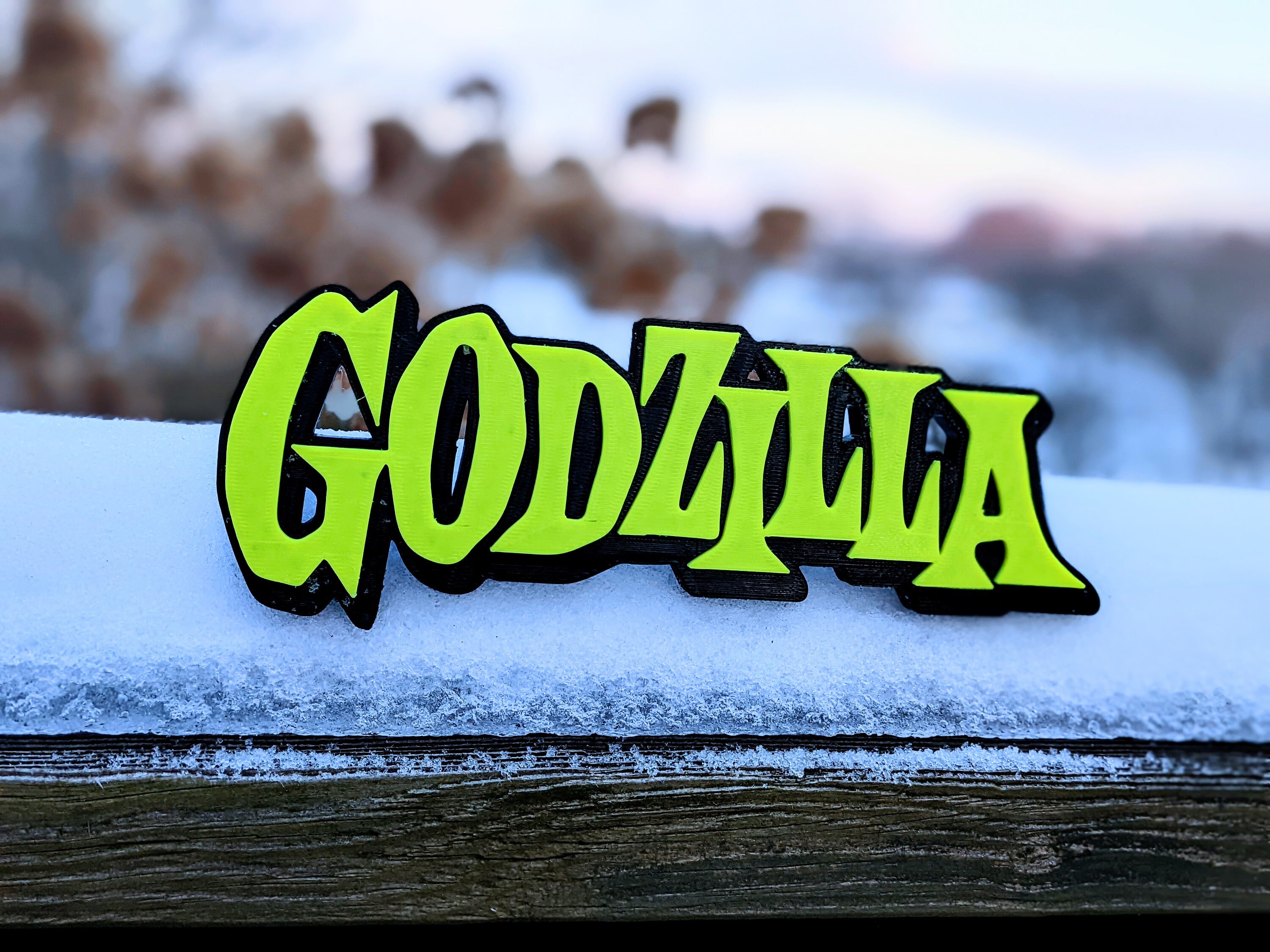 Godzilla Movie Shelf Display Theatre Room Sign Bookshelf - Etsy