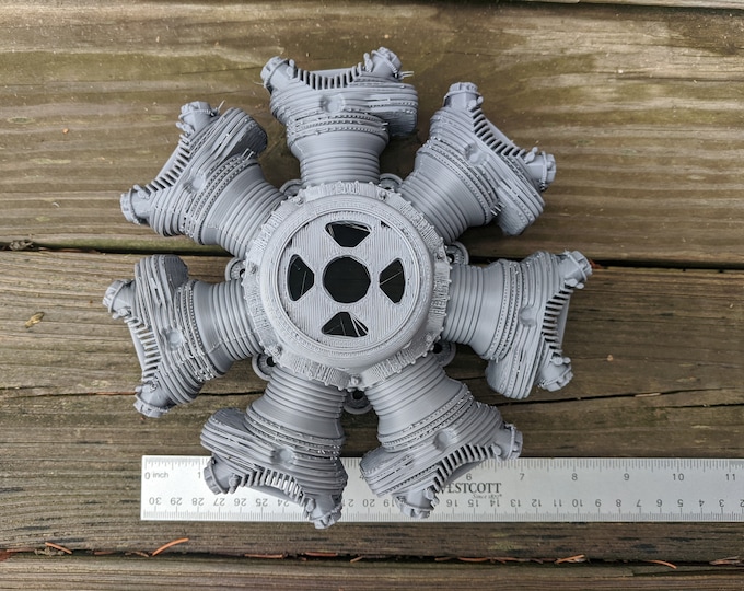 1:5 Scale Replica Continental R-670 Radial Engine Kit PT-17 PT-23 R-670 ...