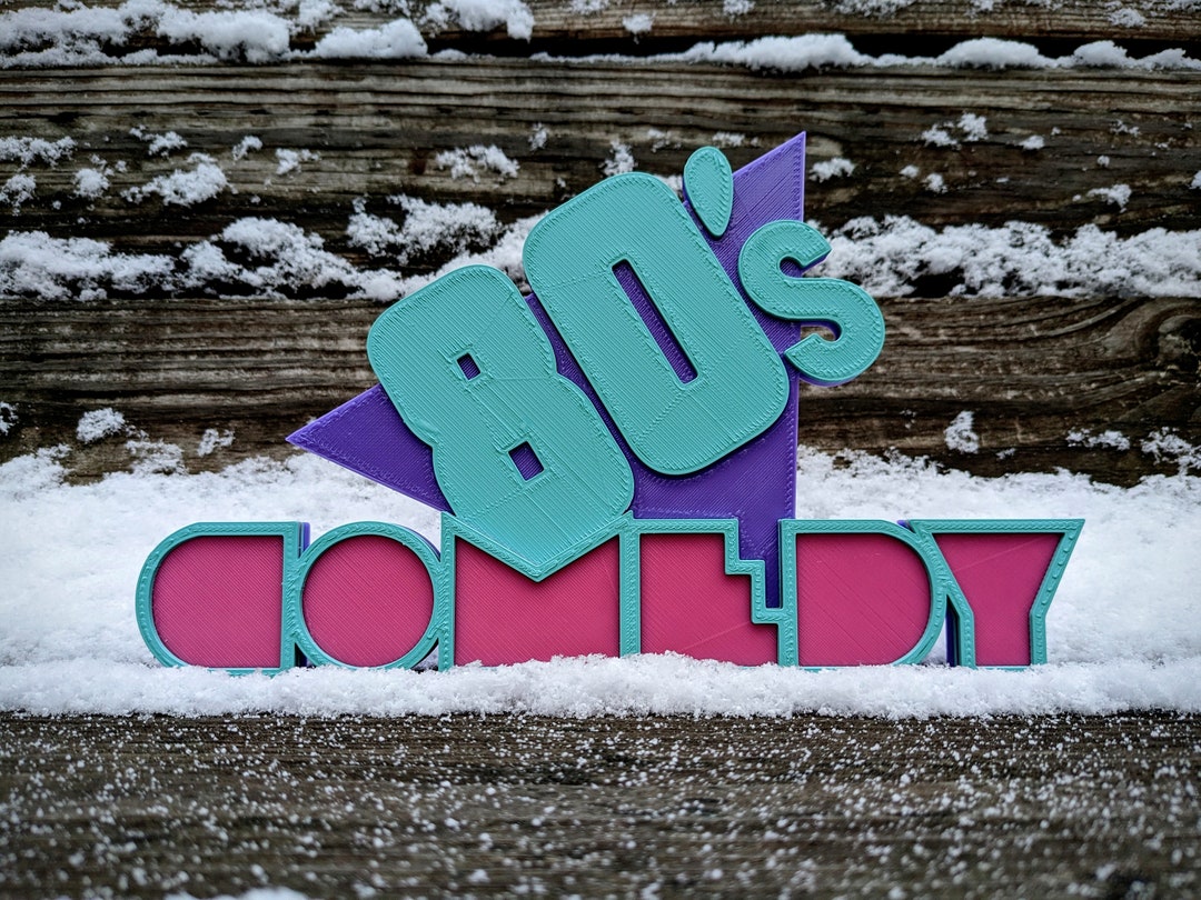 1980's 80's Comedy Shelf Art, Movie Genre Display Sign for Comedy Film ...