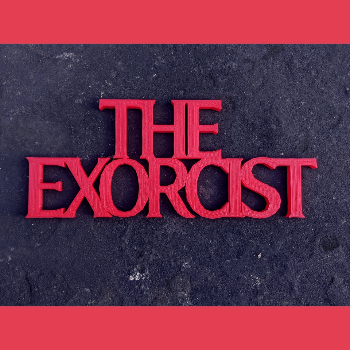 The Exorcist Movie Shelf Display Scary Horror Film Logo Sign - Etsy