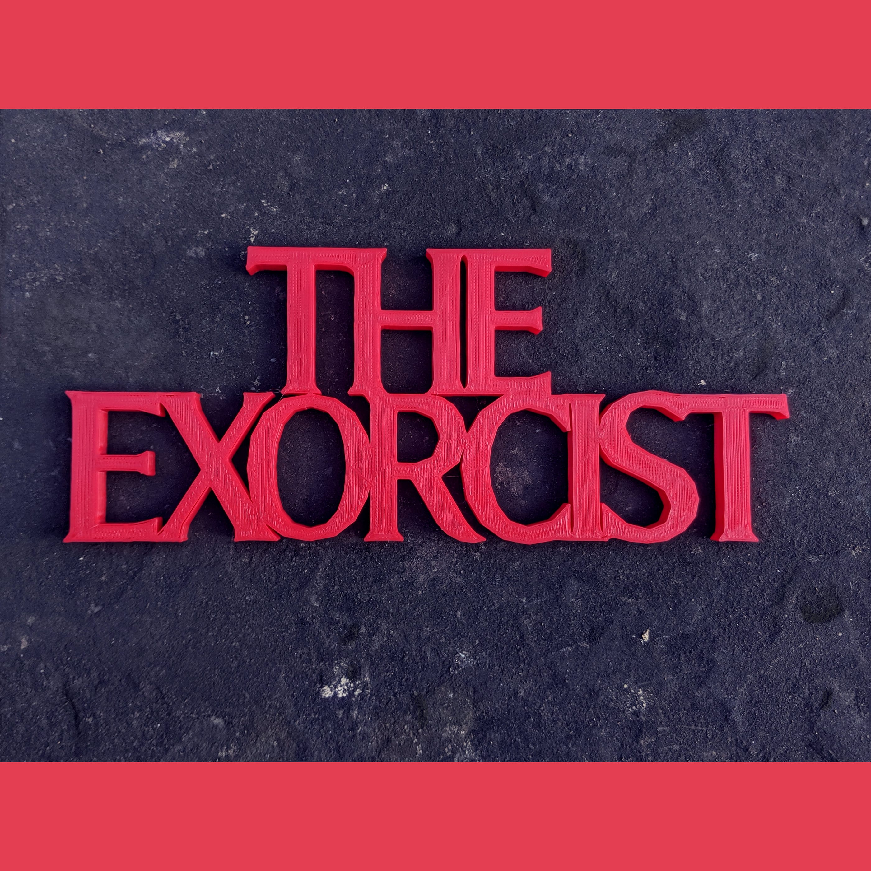 The Exorcist Movie Shelf Display Scary Horror Film Logo Sign | Etsy